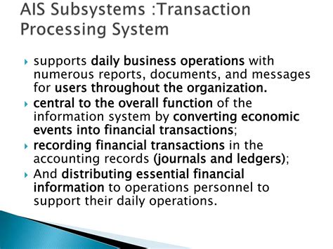 Lecture 4 The Information System Ais Framework Pptx Business
