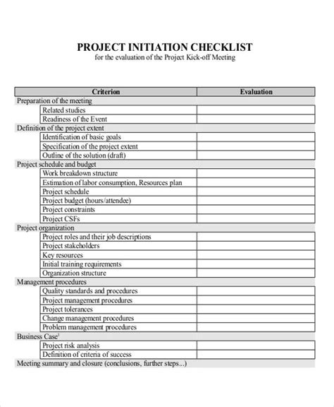 Construction Project Startup Checklist Template Construction Project Startup Checklist Template