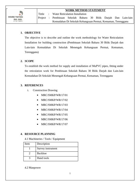 Water Reticulation Pdf