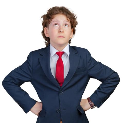 Premium Photo Cute Young Boy Thinking