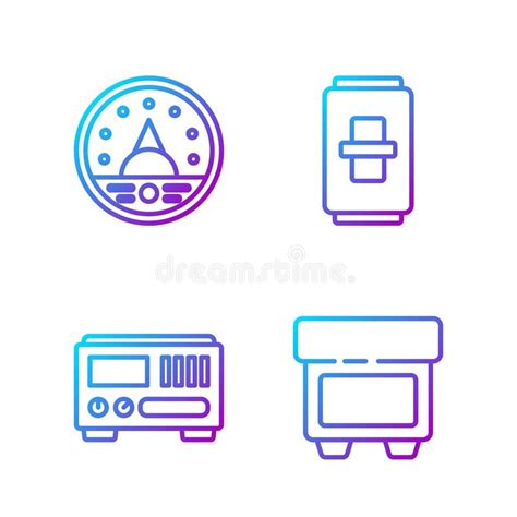 Set Line Fuse Electrical Measuring Instruments Ampere Meter Multimeter Voltmeter And