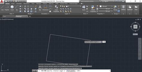 Autocad Rectangle Rotation Command Grabcad Tutorials