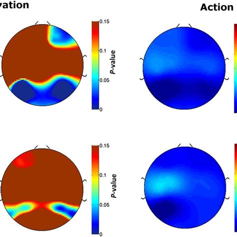 Topographic Maps Of Mu Rhythm Desynchronization Erd And Download Scientific Diagram