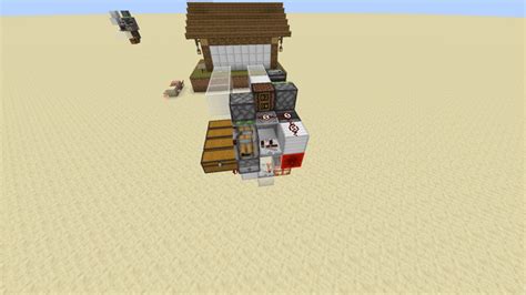 a compact iron farm output station i designed for 1 21 with bone block