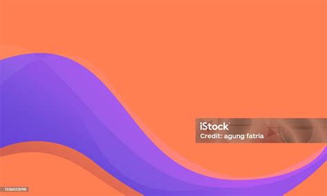 Simple Abstract Orange And Purple Background Stock Illustration