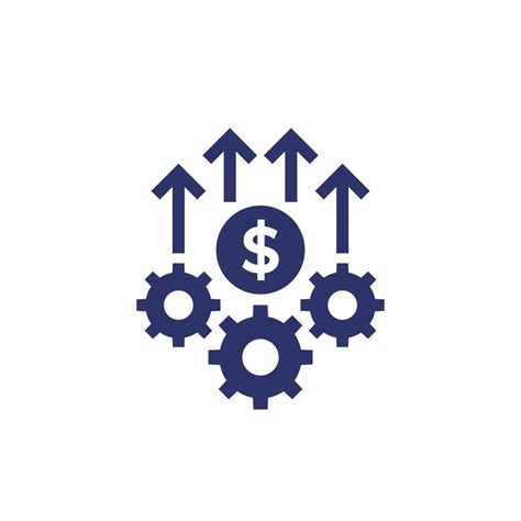 Efficiency Growth Icon On White 23157011 Vector Art At Vecteezy