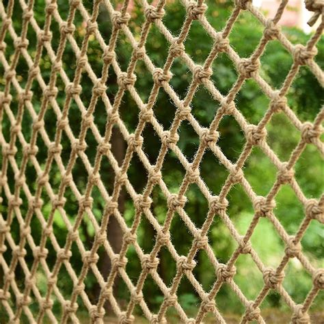2023 Plant Fence Hemp Rope Netting Rope Net For Treehouse Balcony Railing Protection Net1 X 2m