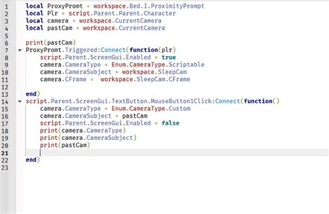 Camera Not Returning To Normal Scripting Support Developer Forum Roblox