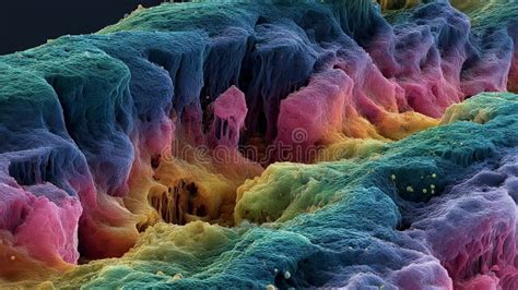 Crosssectional Animation Revealing Layered Formation Of Radiant Lime