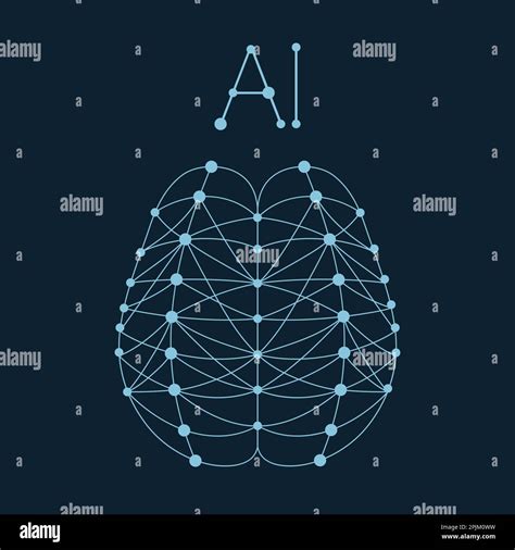 Artificial Brain Formed By Neural Network Ai Machine Learning Or Deep Learning Illustration