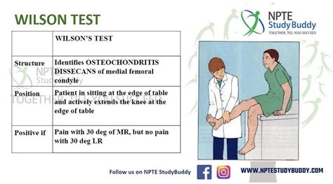 Wilson Test Physical Therapy Assistant Musculoskeletal System Pathology