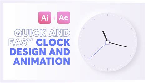 How To Design And Animate A Clock Illustrator After Effects Tutorial After Effect Tutorial
