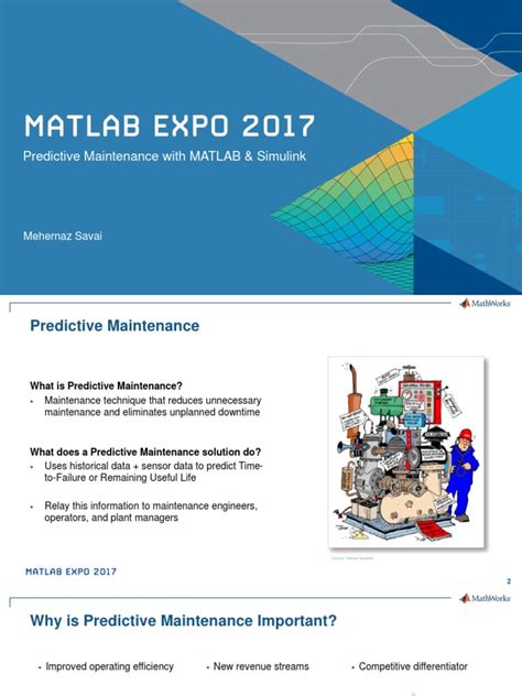 Predictive Maintenance With Matlab And Simulink Pdf Analytics