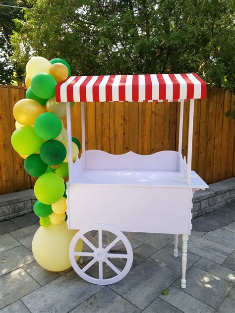 Candy Cart Red Carnival Style Birthday Decorations Dessert Etsy