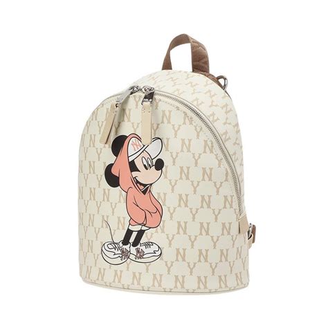 Balo Mini Mlb X Disney Monogram Ivory Nyk 32bgk1011 50b