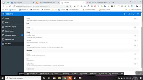 List View Advanced Property Full Track Be Oracle Apex Developer