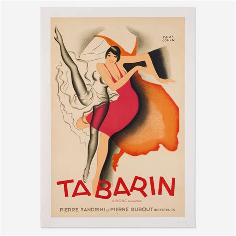 At Auction Paul 1892 Colin Paul Colin Tabarin