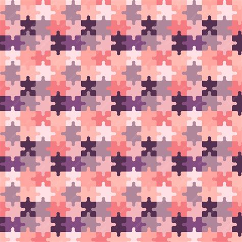 Premium Vector Puzzles Seamless Pattern Creative Background With