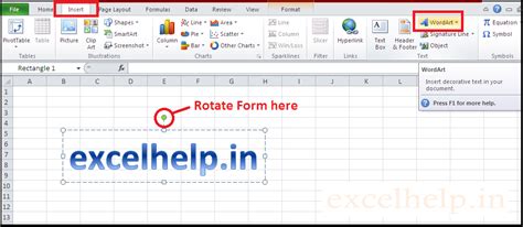 WordArt In Excel Excel Help