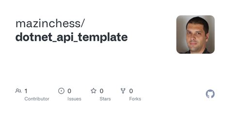 GitHub Mazinchess Dotnet Api Template