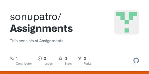Github Sonupatroassignments This Consists Of Assignments