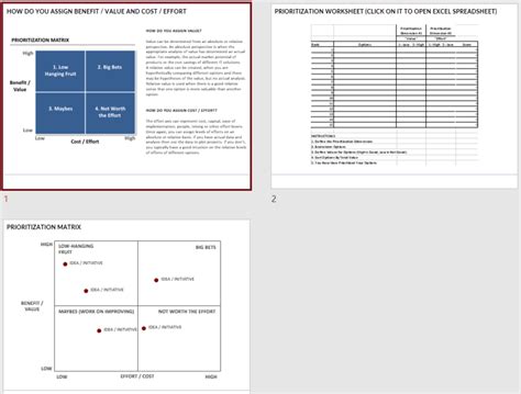 Prioritization Matrix Worksheet Eloquens