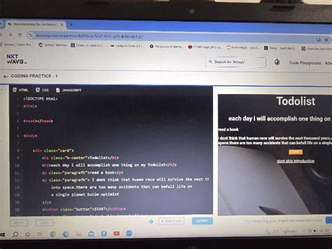Advaith Krishna On Linkedin Nxtwave Html Css