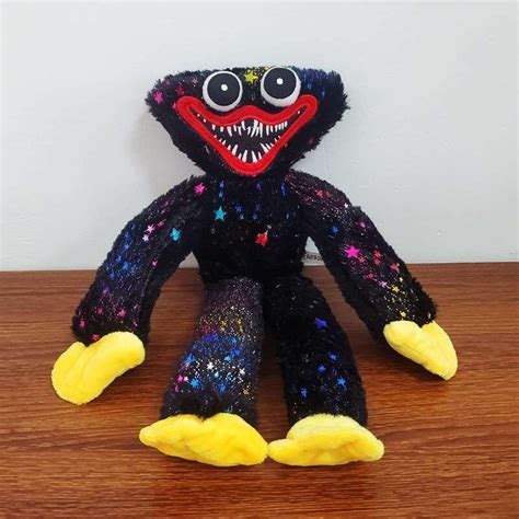 Cm Black Sparkling Stars Huggy Wuggy Plush Five Star Toy