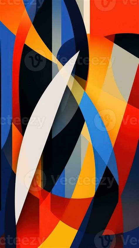 Modern Abstract Composition With Intersecting Lines And Bold Shapes Ai Generated 29981968 Stock