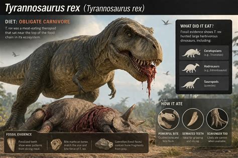 What Did T Rex Eat Diet Prey And Feeding Behaviour
