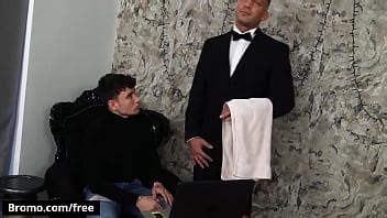 Simon Best Rides His Butler S Denny Chris Hard Dick Until He Unloads On His Face Bromo