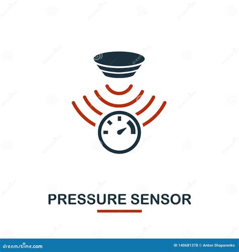 Pressure Sensor Icon From Sensors Icons Collection Creative Two Colors Design Symbol Pressure