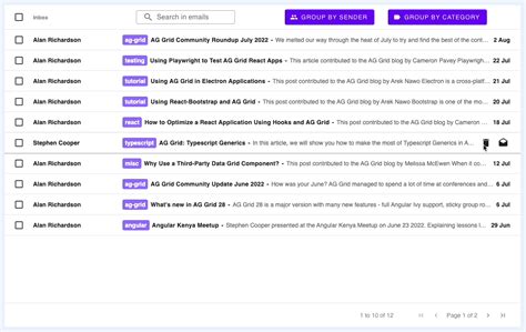 Building An Email Client With Ag Grid