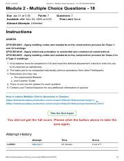 Module Multiple Choice Questions Assessment For Building Course Hero