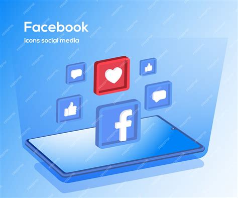 Premium Vector Facebook Social Media Icons With Smartphone Symbol