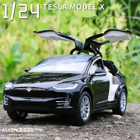1 24 Tesla Model X Alloy Car Model Diecast Metal Simulation Toy