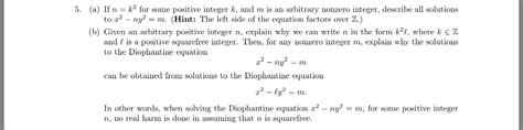Solved 5 A If N K For Some Positive Integer K And M Is
