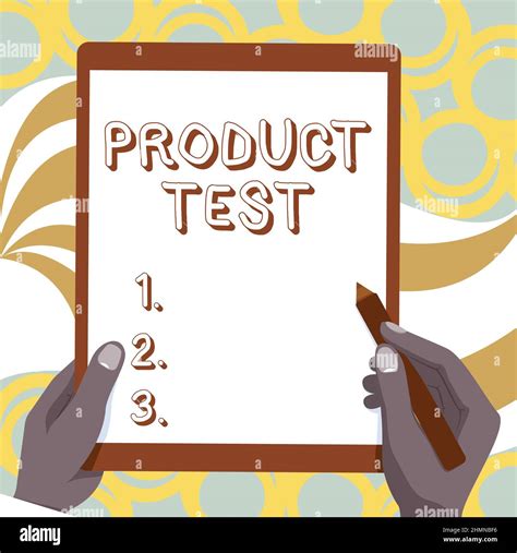 Handwriting Text Product Test Business Idea Process Of Measuring The Properties Or Performance