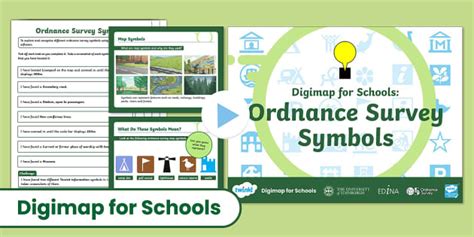 Free Ks2 Digital Mapping Using Digimap For Schools Ordnance Survey Symbols