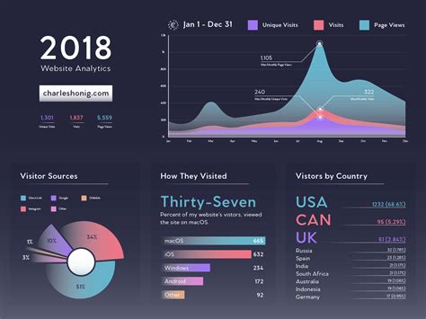Website Analytics Data Visualization By Charles Honig On Dribbble