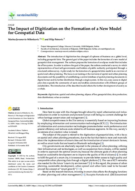 Pdf The Impact Of Digitization On The Formation Of A New Model For