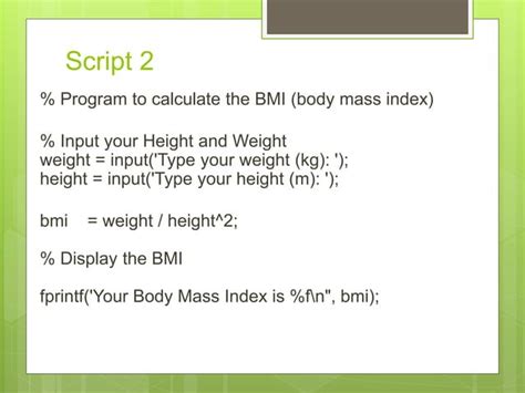 Matlab Scripts Examples Ppt