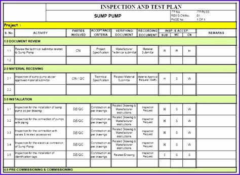 Test Plan Template Excel Shooters Journal