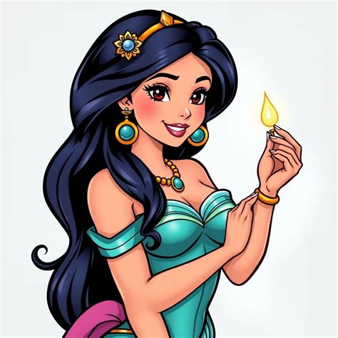 Jasmine Disney Princess Pin Up Glamorous Disney Princess P