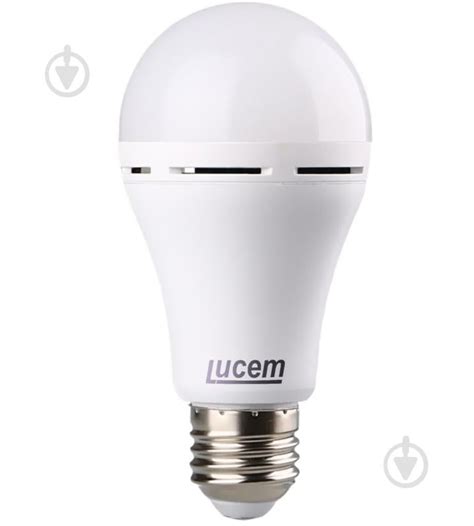 ᐉ Лампа аккумуляторная LED LUCEM 9 Вт A70 E27 220 В 6500 К • Купить в ...