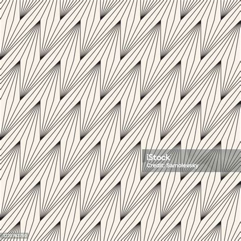 벡터 원활한 패턴입니다 기하학적 줄무늬 장식 착시 얇은 라인 배경입니다 0명에 대한 스톡 벡터 아트 및 기타 이미지 0명 검은색 기하 도형 Istock