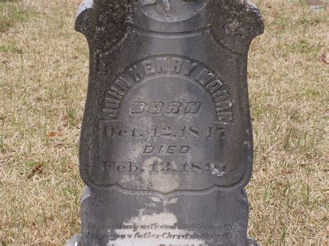 John Henry Moore 1847 1891 Find A Grave Memorial
