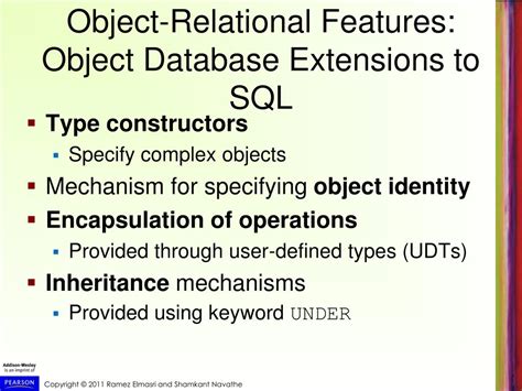 Ppt Chapter 11 Object And Object Relational Databases Powerpoint Presentation Id6621368