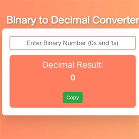 🔢 Binary To Decimal Converter With Source Code Fast And Accurate