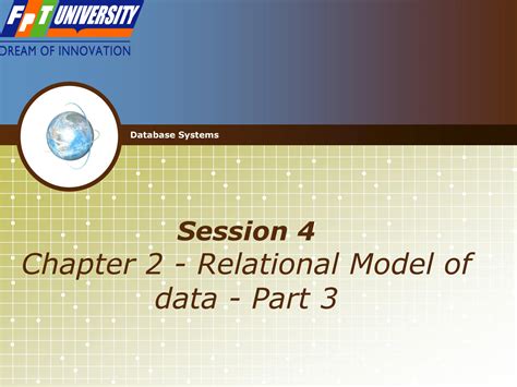 SOLUTION: 4 chapter 2 relational model of data p3 - Studypool